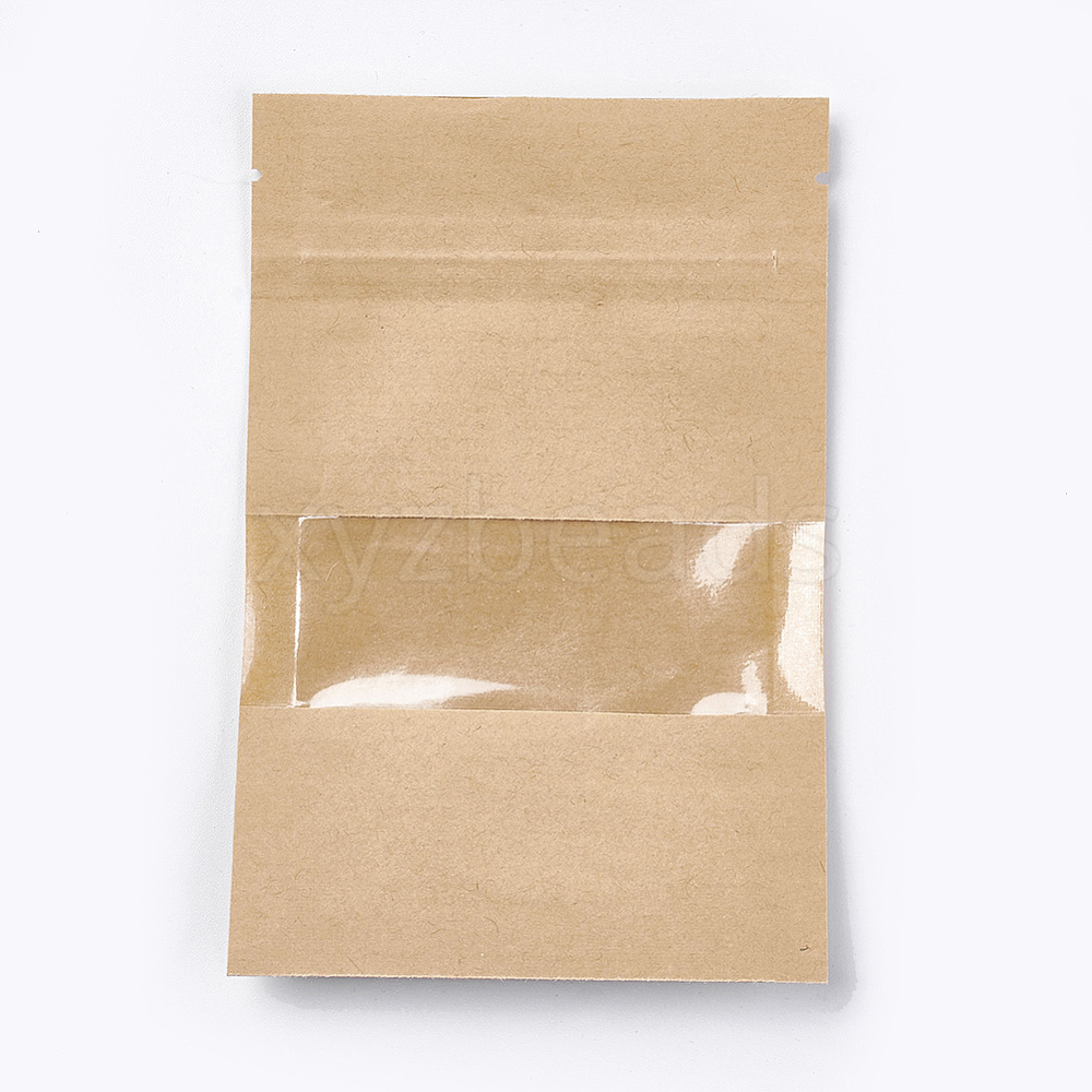 Wholesale Kraft Paper Zip Lock bag - xyzbeads.com